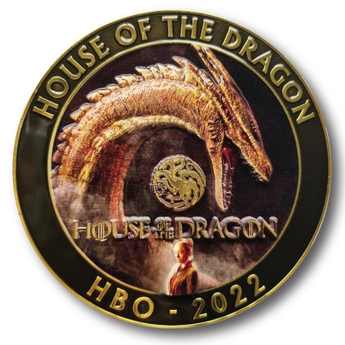 1 3/4″ UV Print Custom Challenge Coin Double Sided Struck Brass ...